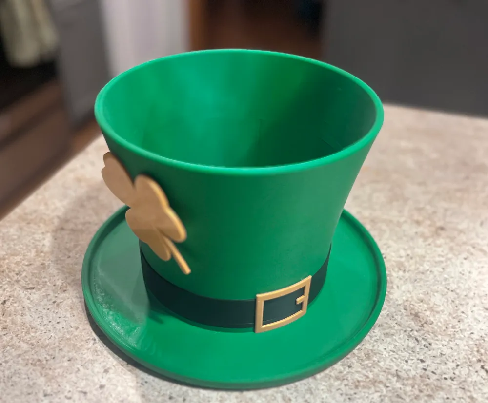 圣帕特里克节小妖精帽子糖果盘 来自 SH Designs - MakerWorld