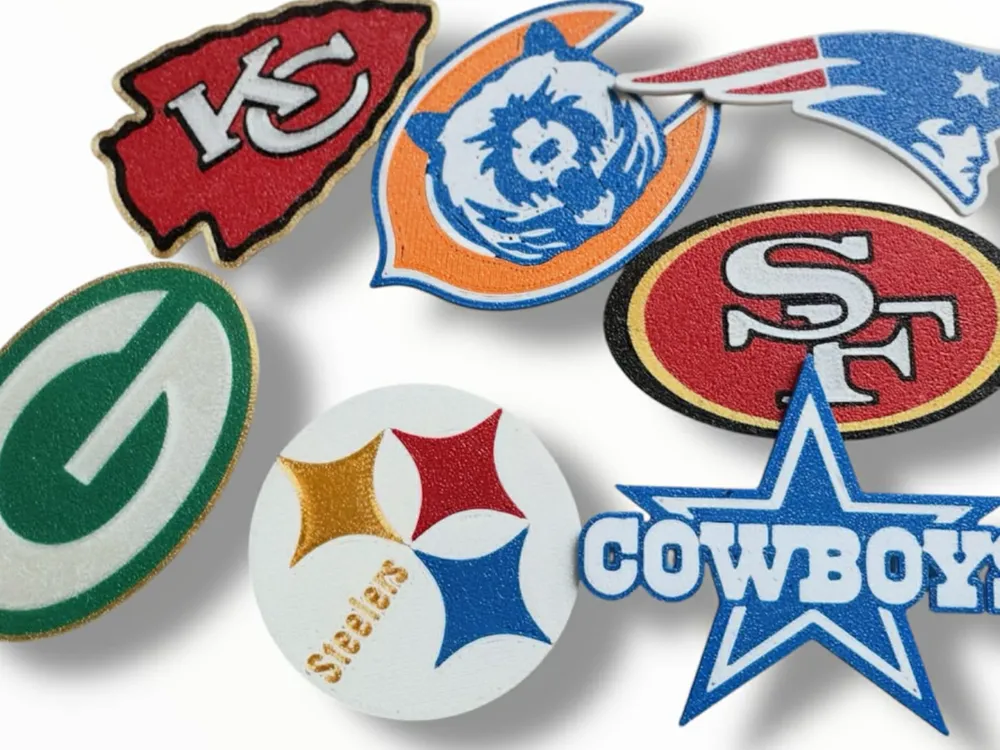 NFL Logos - Free 3D Print Model - MakerWorld