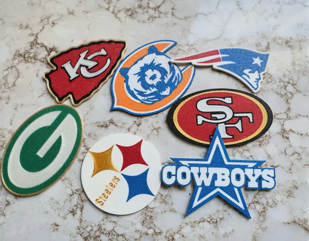 NFL Logos - Free 3D Print Model - MakerWorld