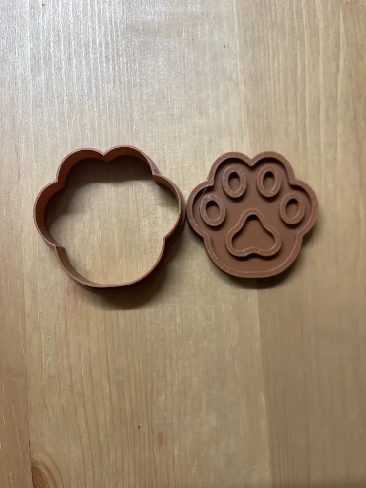 Paw Cookie Cutter And Stamp - Free 3D Print Model - MakerWorld