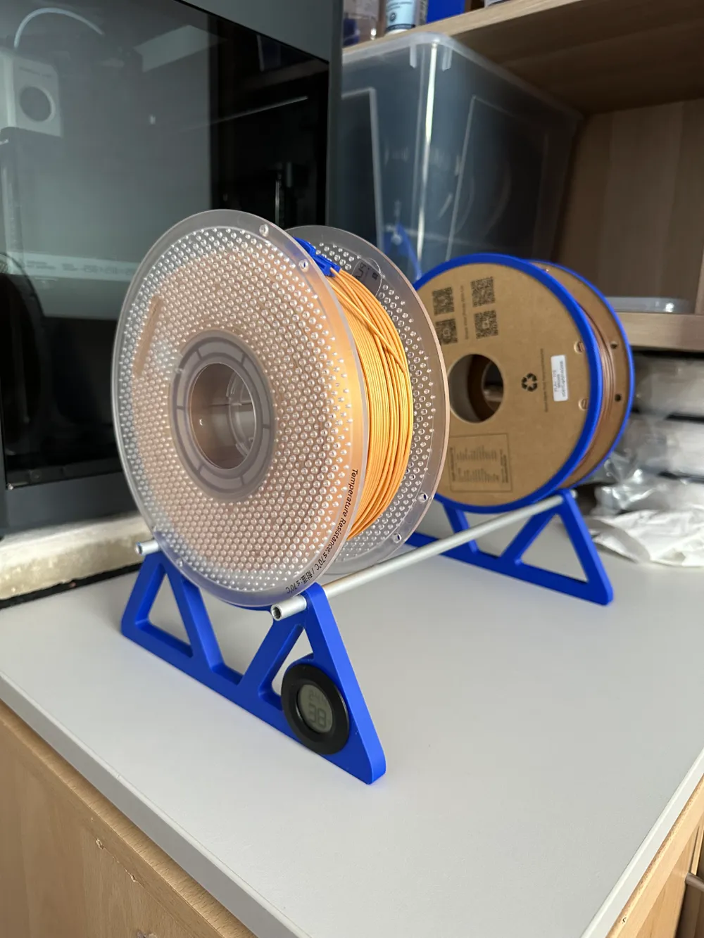 Up to 5 Rolls! Simple Filament Stand for IKEA SAMLA by TobyStoe ...