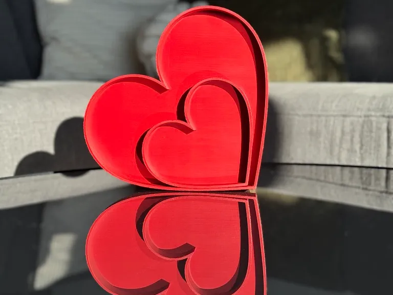 Plateau Cœur de la Saint-Valentin (différentes tailles) - Modèle d ...