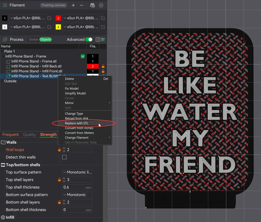Customisable Infill Phone Stand by KYZ Design - MakerWorld
