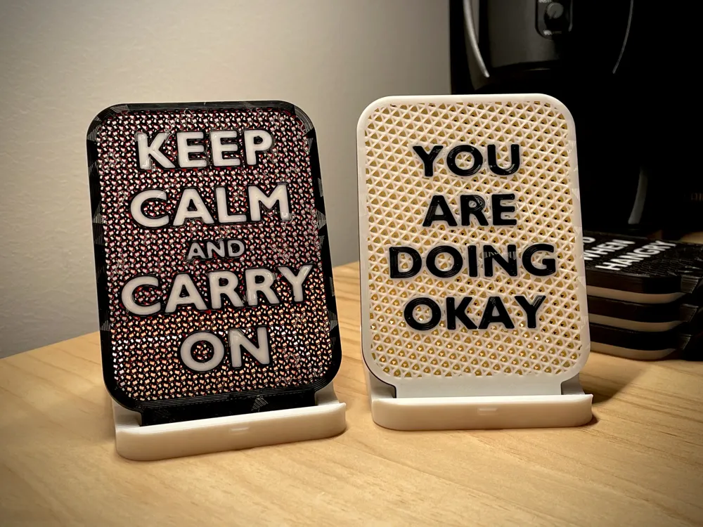 Customisable Infill Phone Stand by KYZ Design - MakerWorld