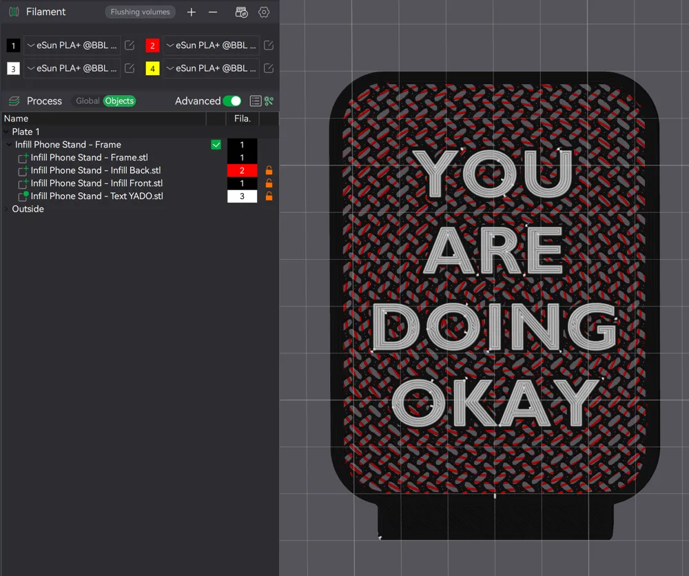 Customisable Infill Phone Stand by KYZ Design - MakerWorld