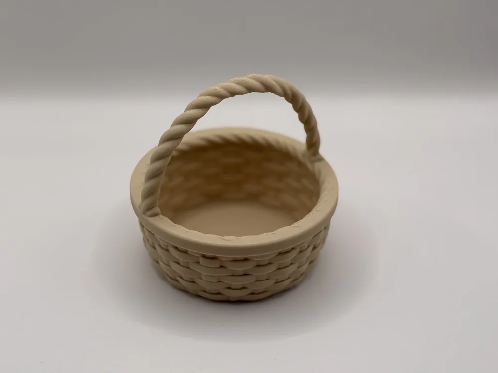 Woven Easter Basket - Free 3D Print Model - MakerWorld
