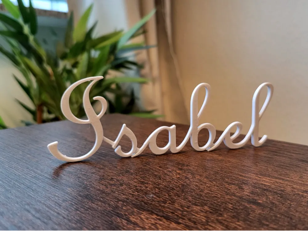 3D Printable Name Display (Isabel) by G_Kostas MakerWorld: Download ...