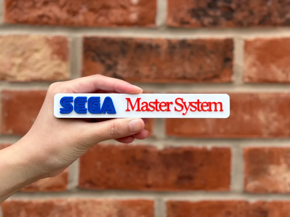 SEGA Master System Logo by FatDog MakerWorld: Download Free 3D Models