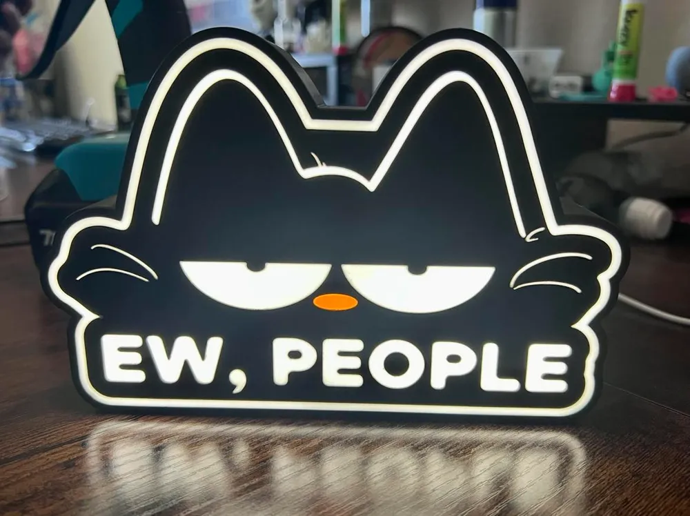 EW People LED Sign by Geek Genius Collective - MakerWorld