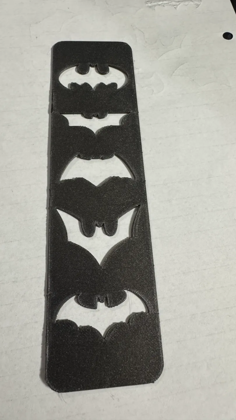 Batman Bookmark Stencil by Niki Atanasov - MakerWorld