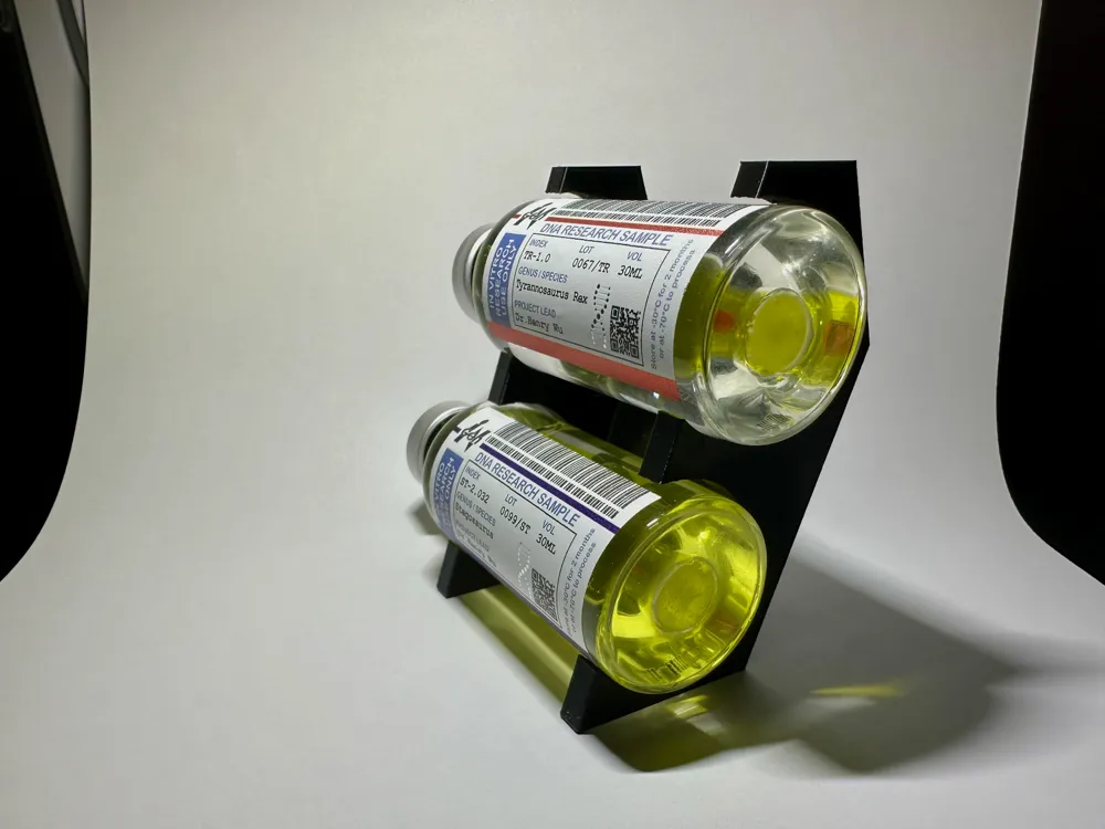 Jurassic Park DNA Sample Bottle Stand by abweber - MakerWorld