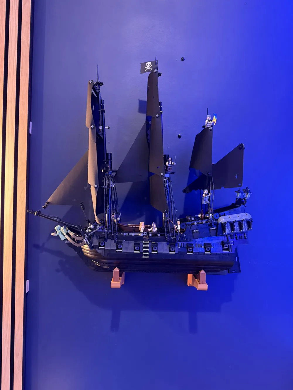 Wall Mount Brick Jack Sparrow's Pirate Ship 10365 - Free 3D Print Model ...