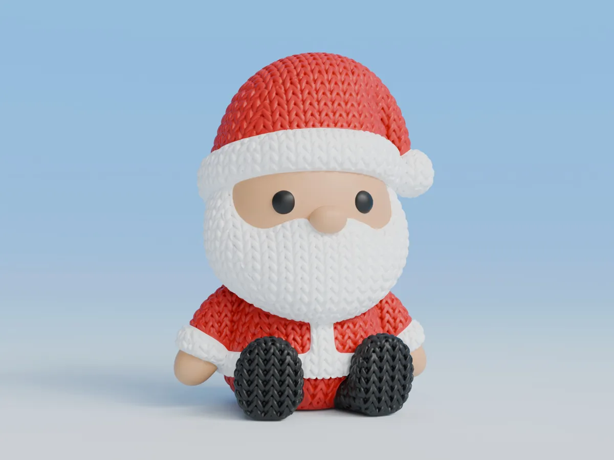 Papai Noel de Tricô - Natal por Smoggy3D MakerWorld: Baixe modelos 3D ...