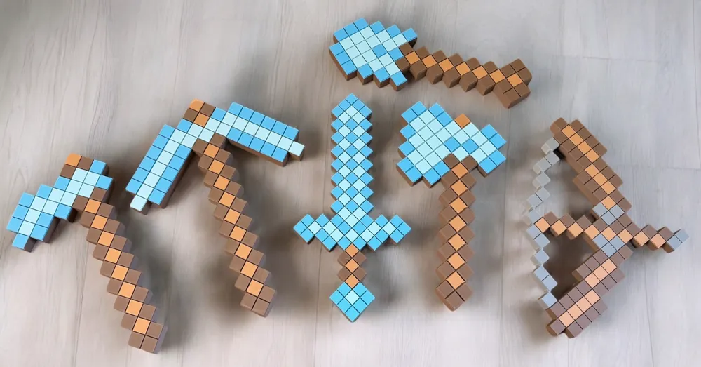 Customizable Minecraft Pickaxe by Creat3DWorks MakerWorld: Download ...