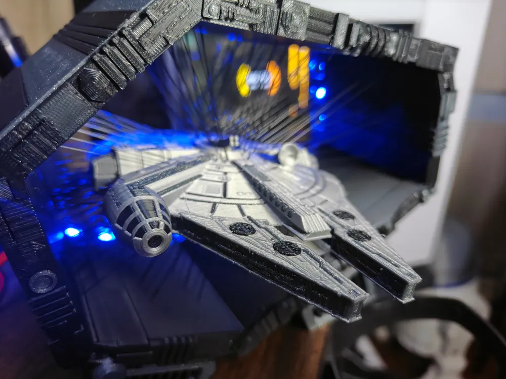 Suspended Millenium Falcon - Free 3D Print Model - MakerWorld
