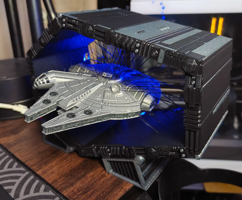 Suspended Millenium Falcon by fay3dlab MakerWorld: Download Free 3D Models