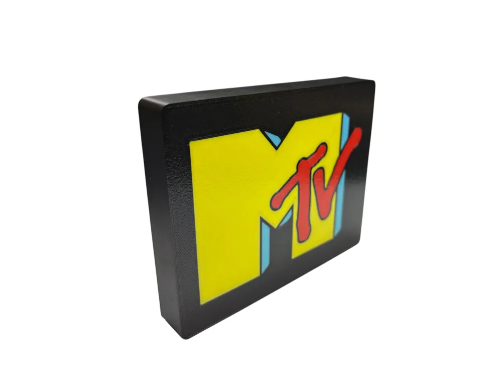 MTV Logo Sign - Free 3D Print Model - MakerWorld