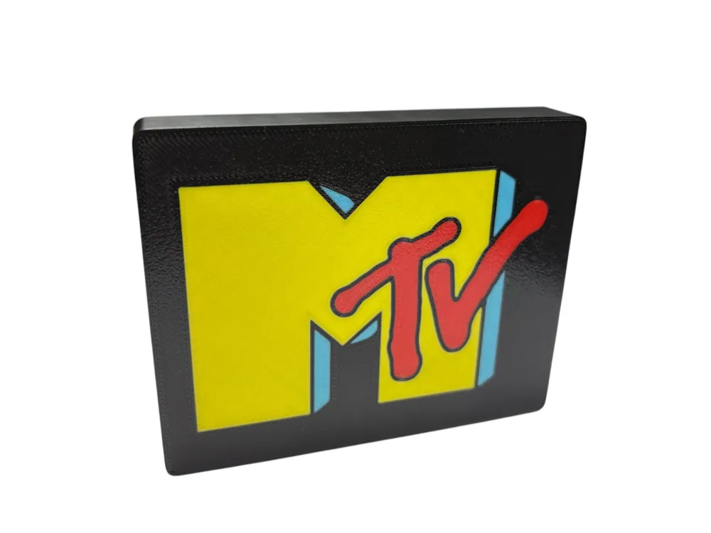 MTV Logo Sign - Free 3D Print Model - MakerWorld