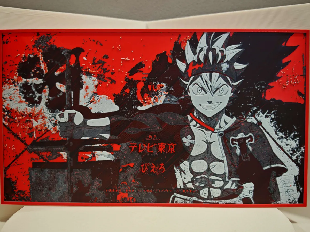 Asta red - Black clover by bzz999 MakerWorld: Download Free 3D Models