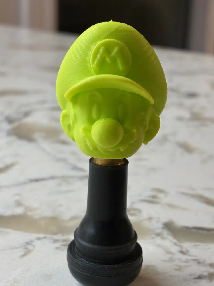 SUPER MARIO VALVE STEM CAP - Free 3D Print Model - MakerWorld