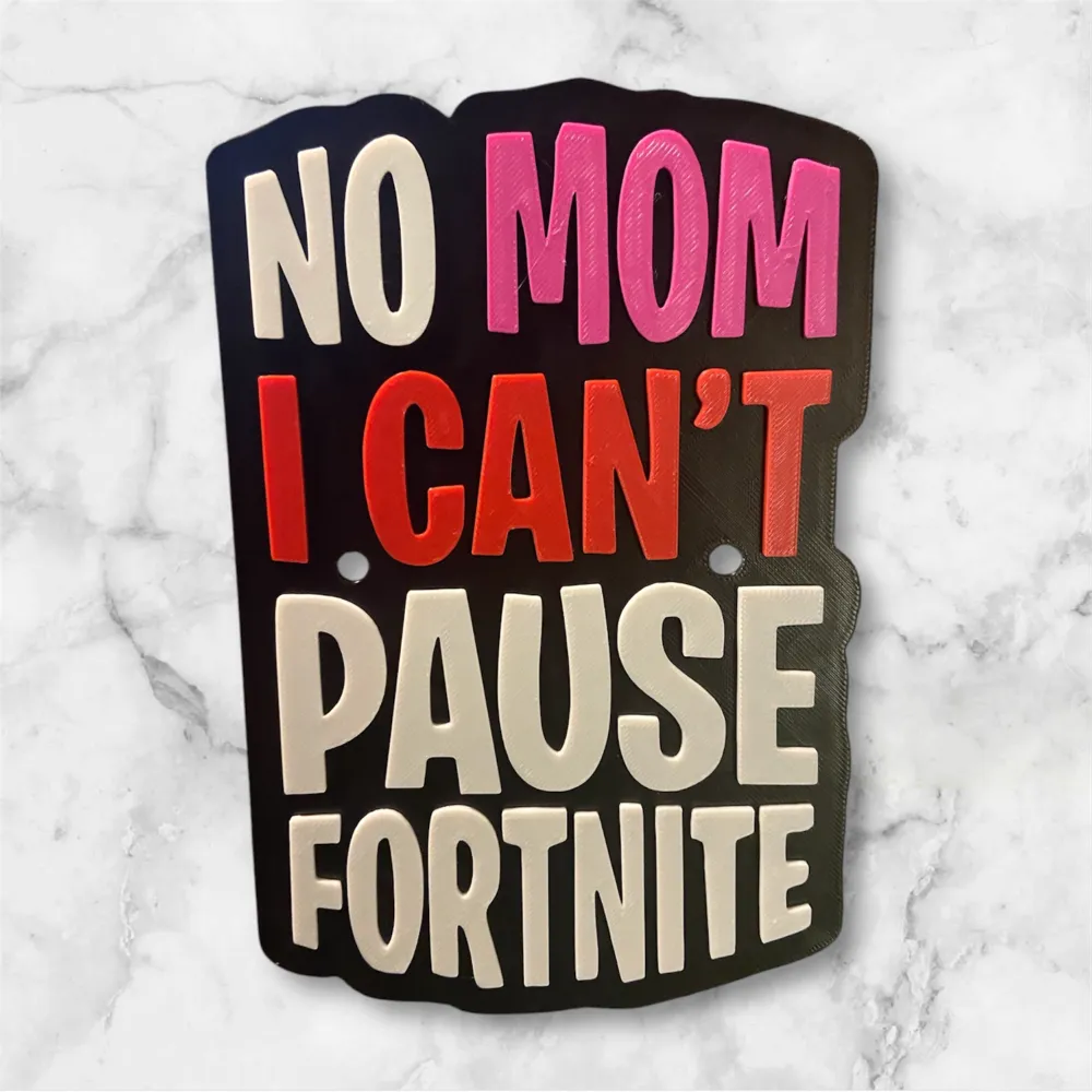 Fortnight wall art - Free 3D Print Model - MakerWorld