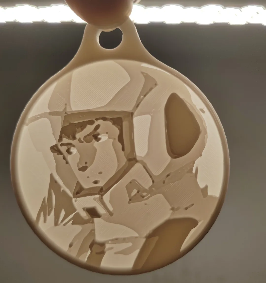 Amuro lithophane keychain by Siegfried_Kircheis - MakerWorld