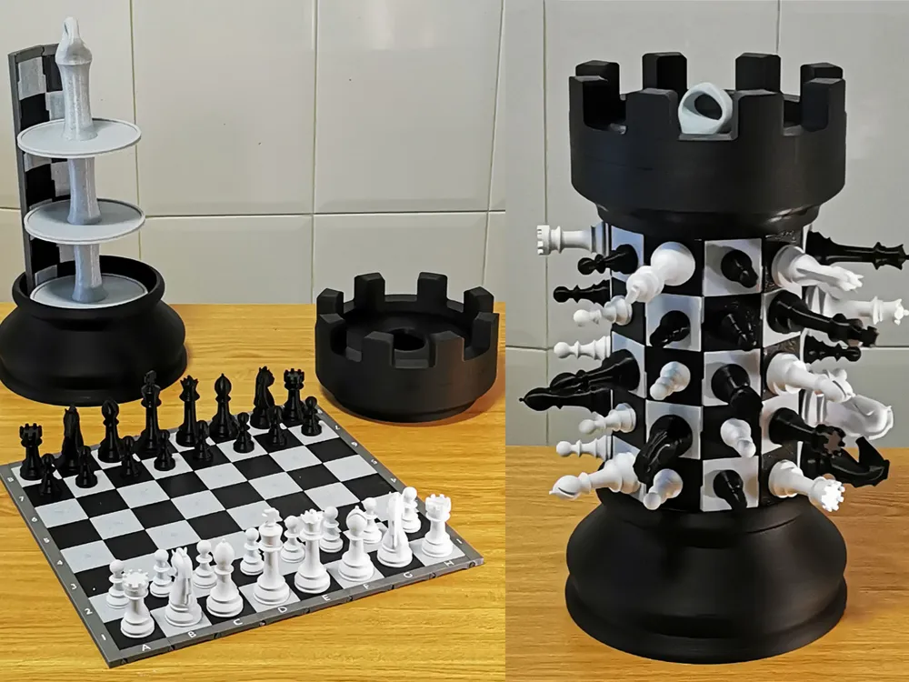 Rook chess chest by Danner34 - MakerWorld