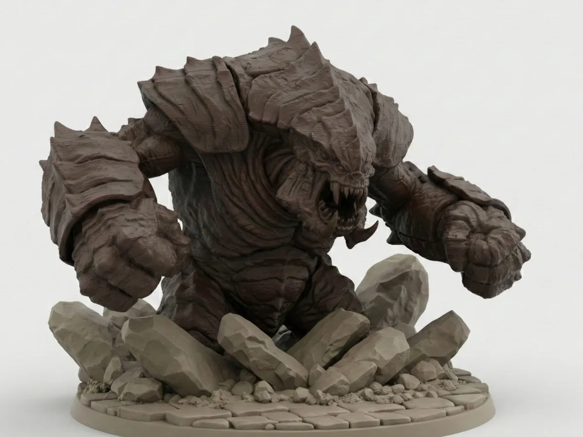 Earth Elemental (Boss/Monster) – FDM Optimized - Free 3D Print Model ...