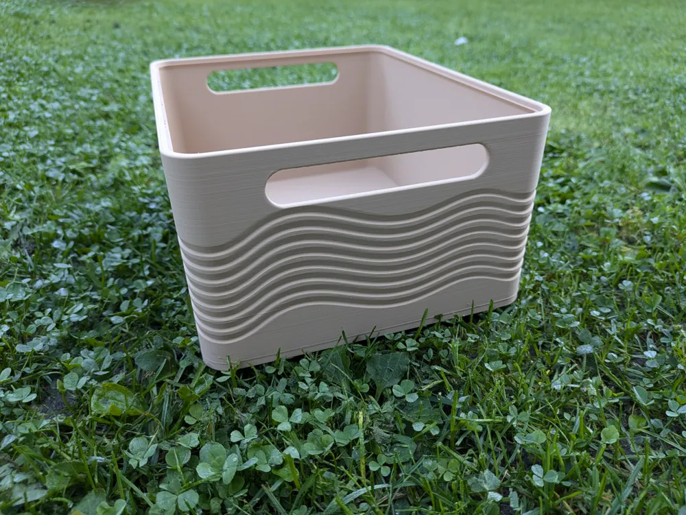 Wavy sturdy Storage box ~ by RolltreppenMax - MakerWorld