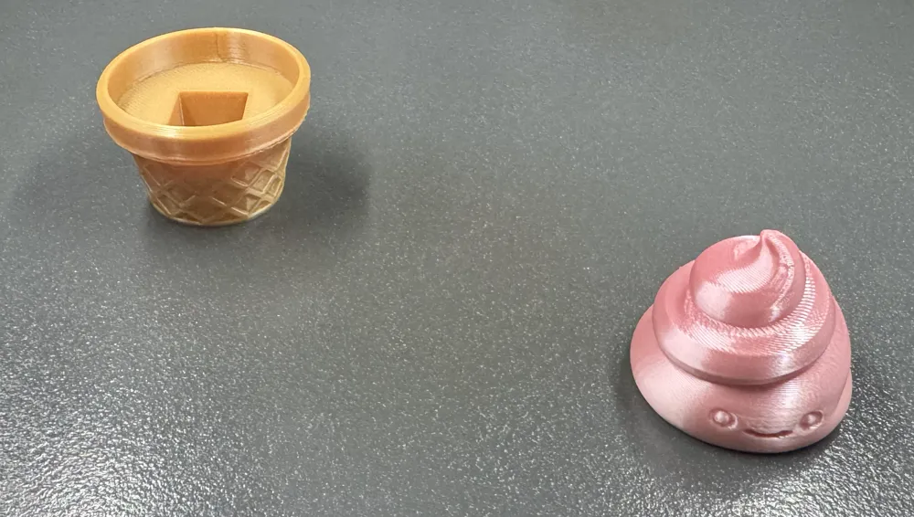 Cute Swirly Ice Cream Cone(Clicker Fidget Version) - Free 3D Print ...