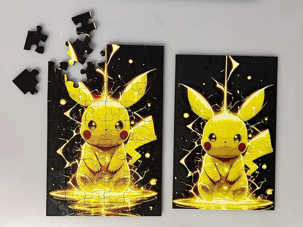 Pikachu - Puzzle by 3djd MakerWorld: Download Free 3D Models