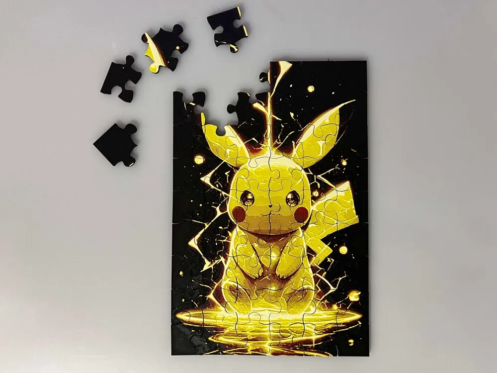 Pikachu - Puzzle by 3djd MakerWorld: Download Free 3D Models