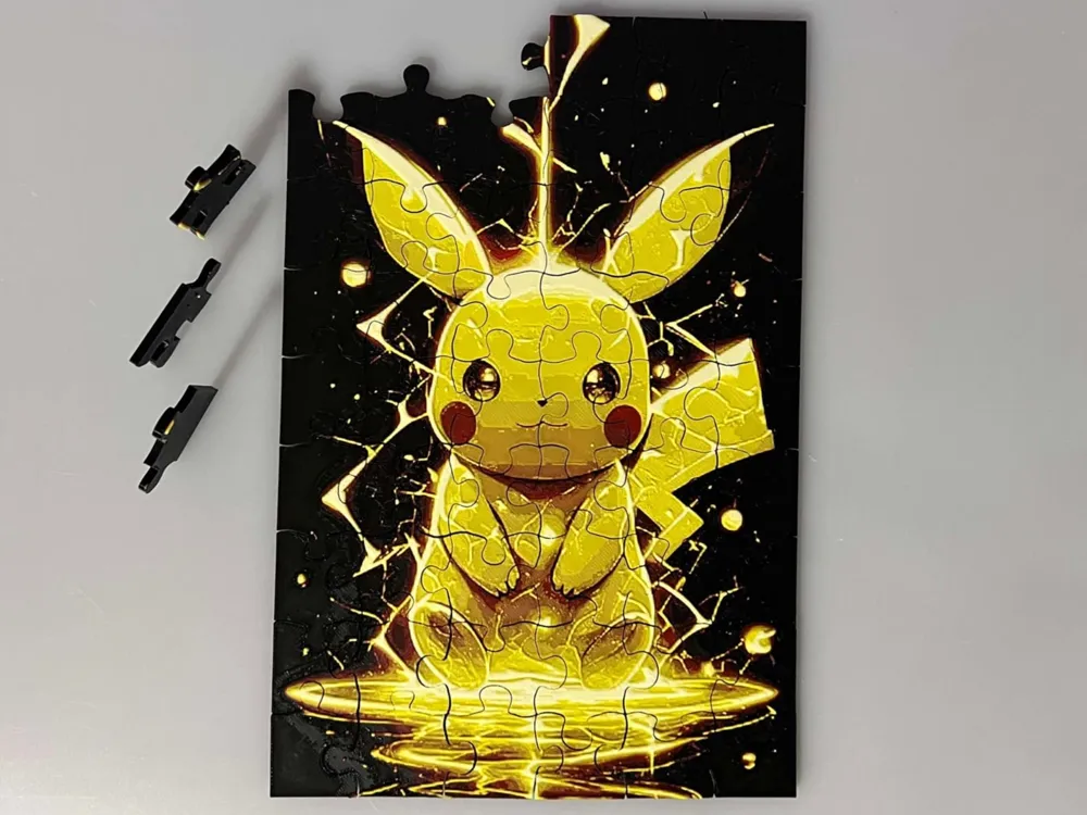 Pikachu - Puzzle by 3djd MakerWorld: Download Free 3D Models
