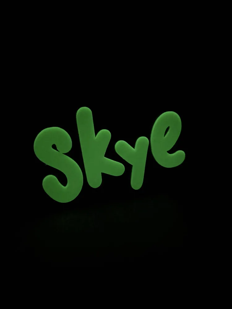 Skye Kids Name Plate Wall Desk Decor - Free 3D Print Model - MakerWorld