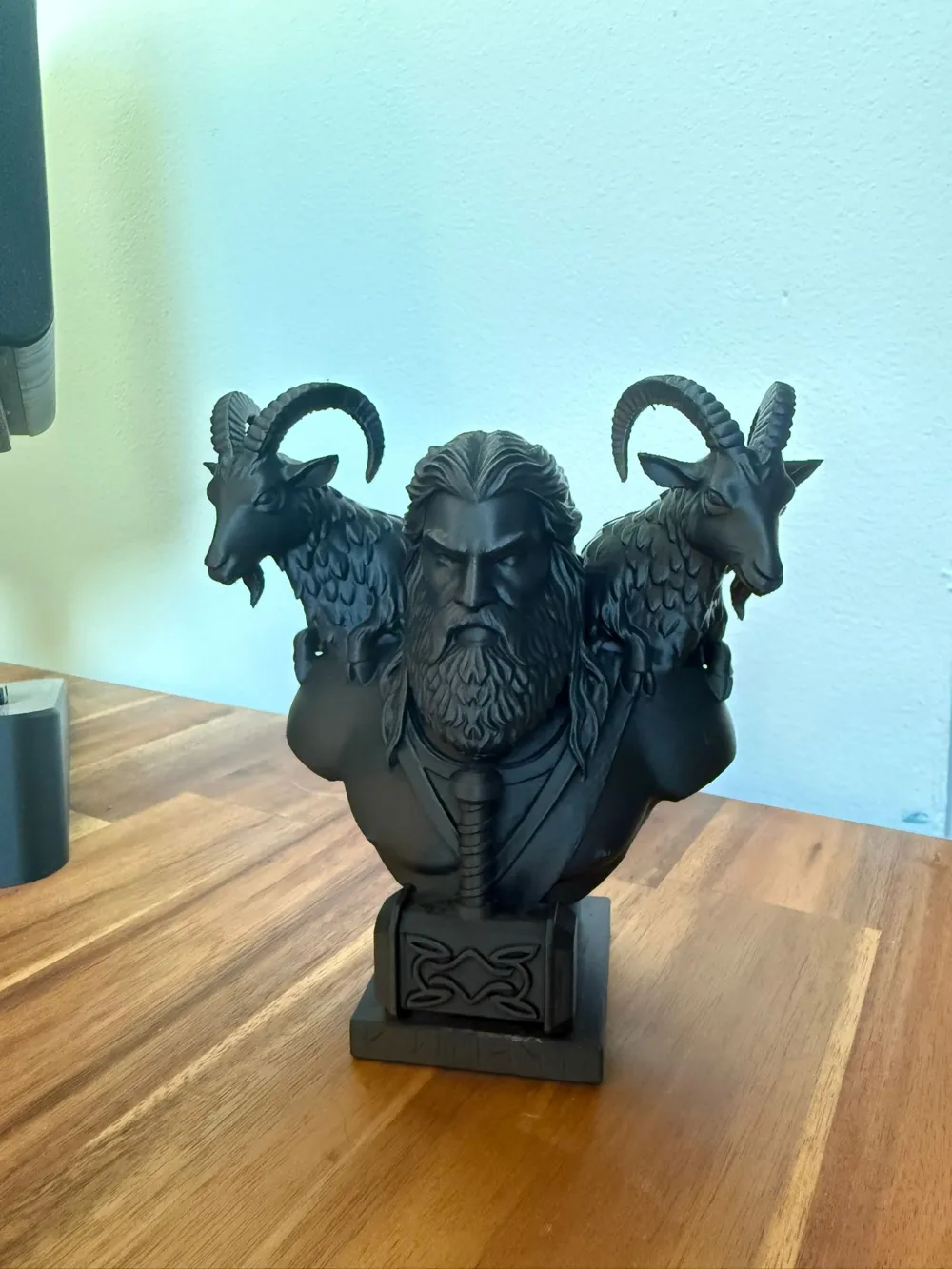 Thor Bust with Goats - Norse Mythology Art - Free 3D Print Model ...