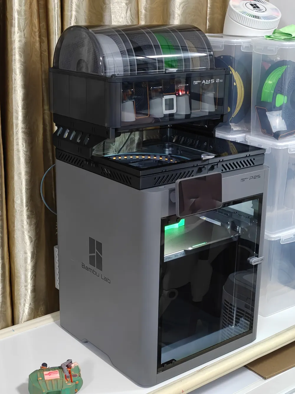P2s / X2D Double-layer Riser Mecha Style (AMS 2pro) - Free 3D Print ...
