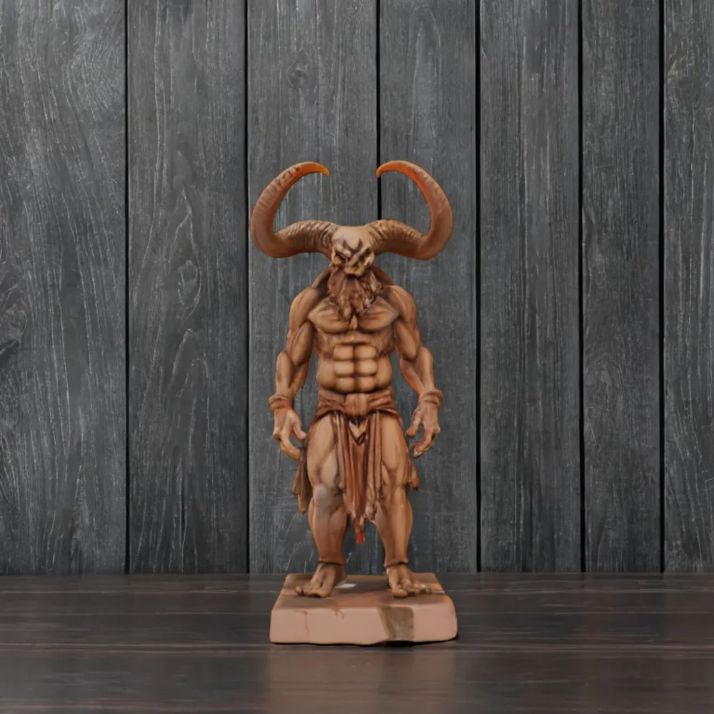 carved style Krampus Figure by SwotariCZMakerWorld: Download Free 3D Models