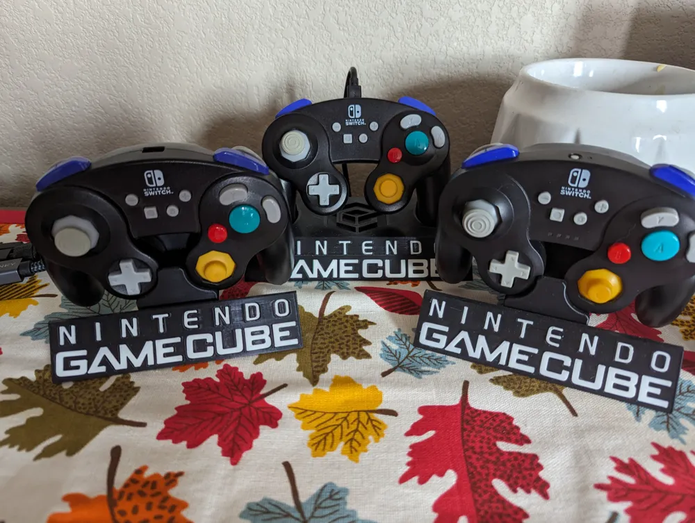Gamecube Controller Stand With Text Remixed by Darrare - MakerWorld