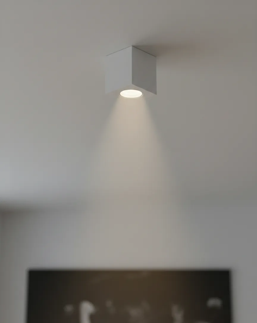 Minimalist Cube Spotlight (lamp light GU10) - Free 3D Print Model ...
