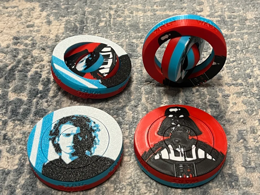 Anakin to Darth Vader Gyroscopic Fidget Spinner by Richie Rich Richie ...