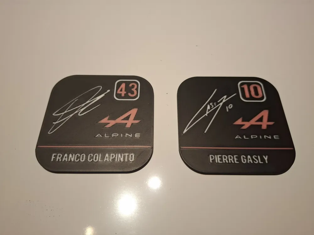 Formula 1 magnetic plates F1 driver - Free 3D Print Model - MakerWorld