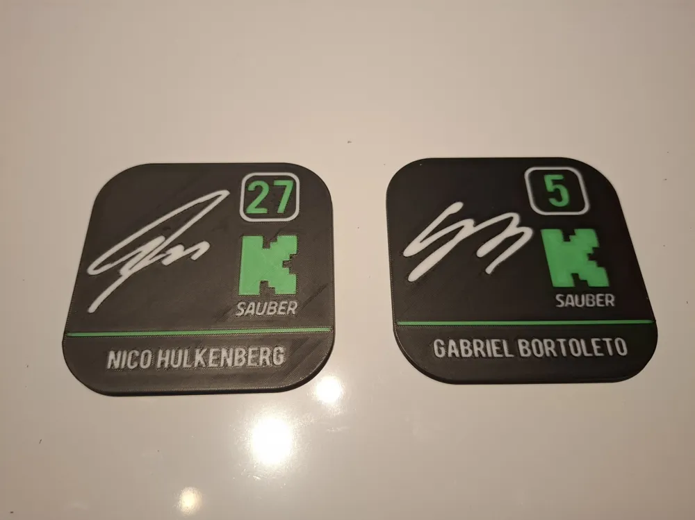 Formula 1 magnetic plates F1 driver - Free 3D Print Model - MakerWorld