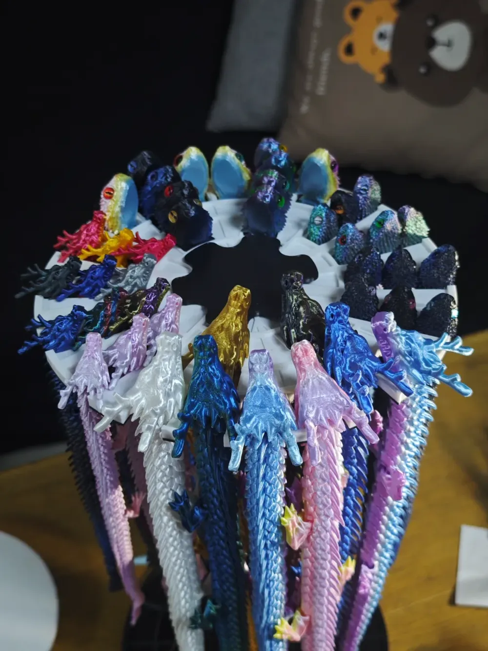 30-45cm Chinese Dragon (Viper) stand, four per plate by 顺遂如意 - MakerWorld