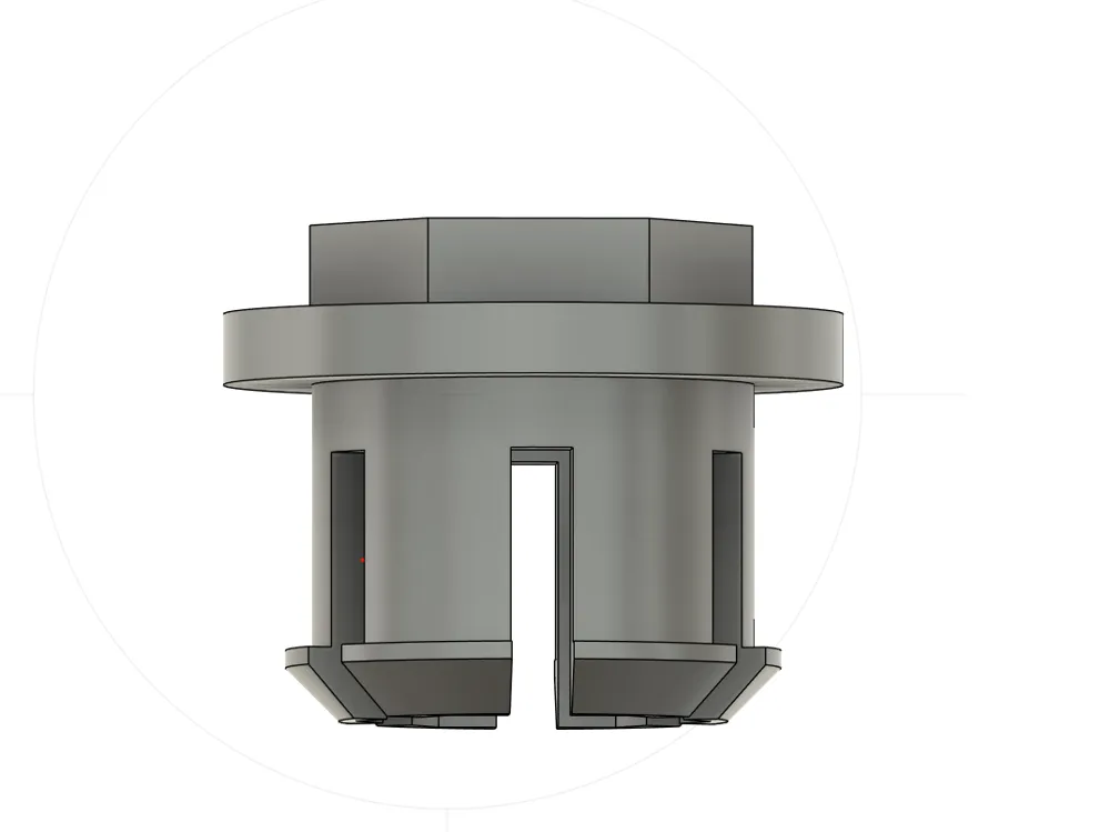 Hex shaft to round bearing adapter by Nomad2556 - MakerWorld