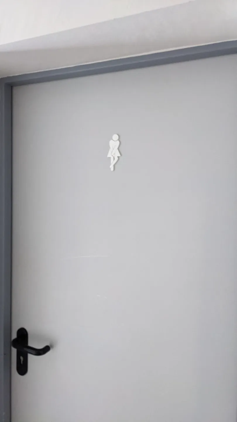 Restroom Sign Woman Magnet by FreaKquenZy - MakerWorld
