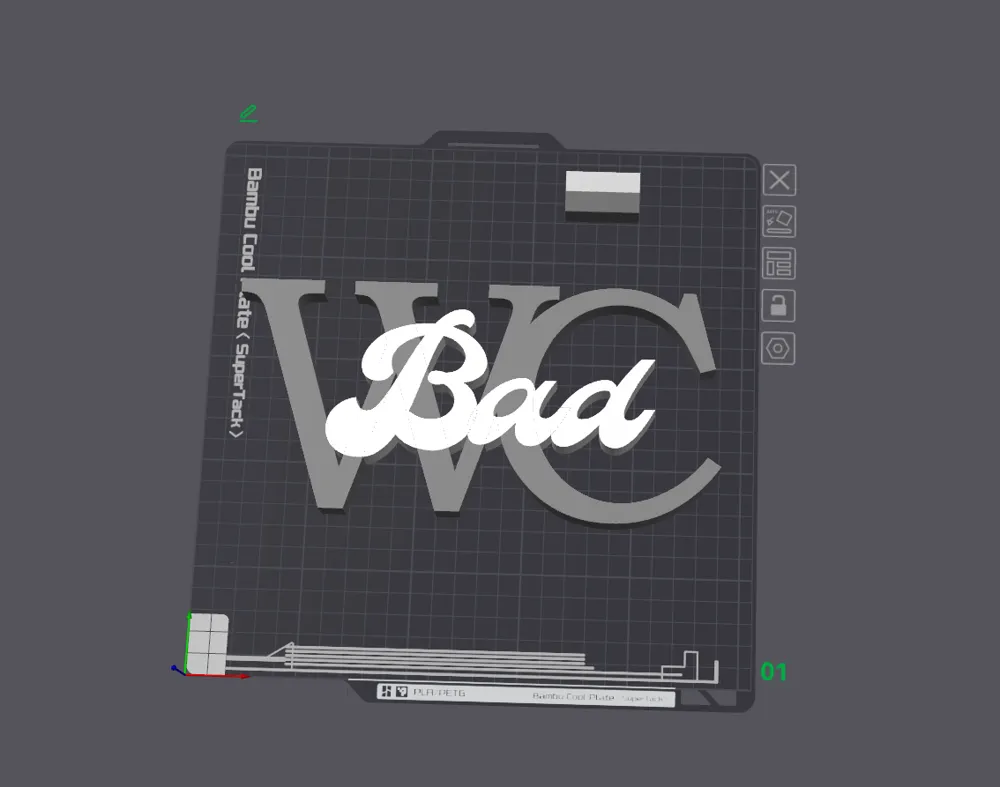 WC Sign - Bathroom - Toilet WC Bath by Dierk24 MakerWorld: Download ...