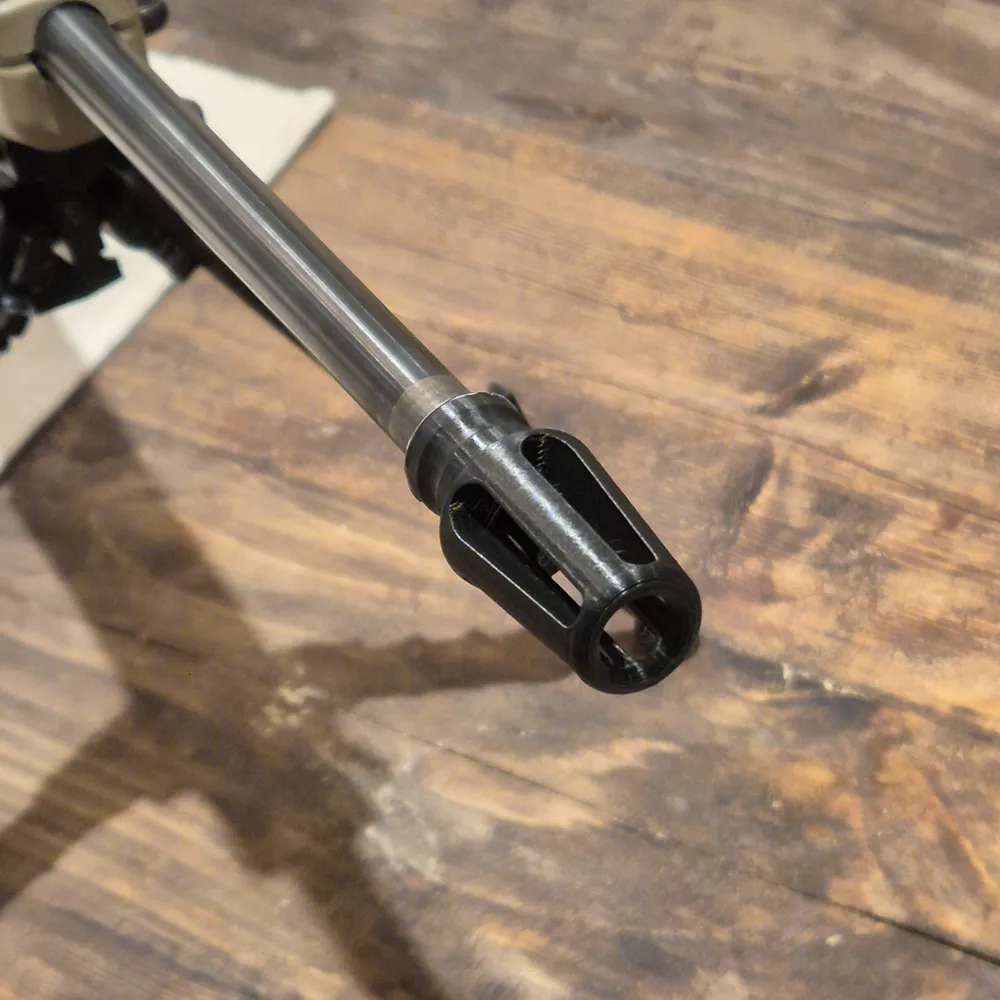 Flash Hider 1/2-20 UNF .22 cal by Minister3D - MakerWorld