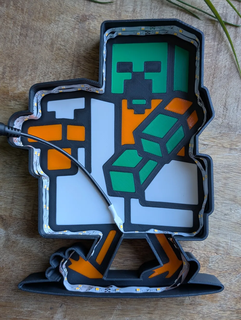 Minecraft Chicken Jockey Lightbox - 4 Color Print by yap MakerWorld ...