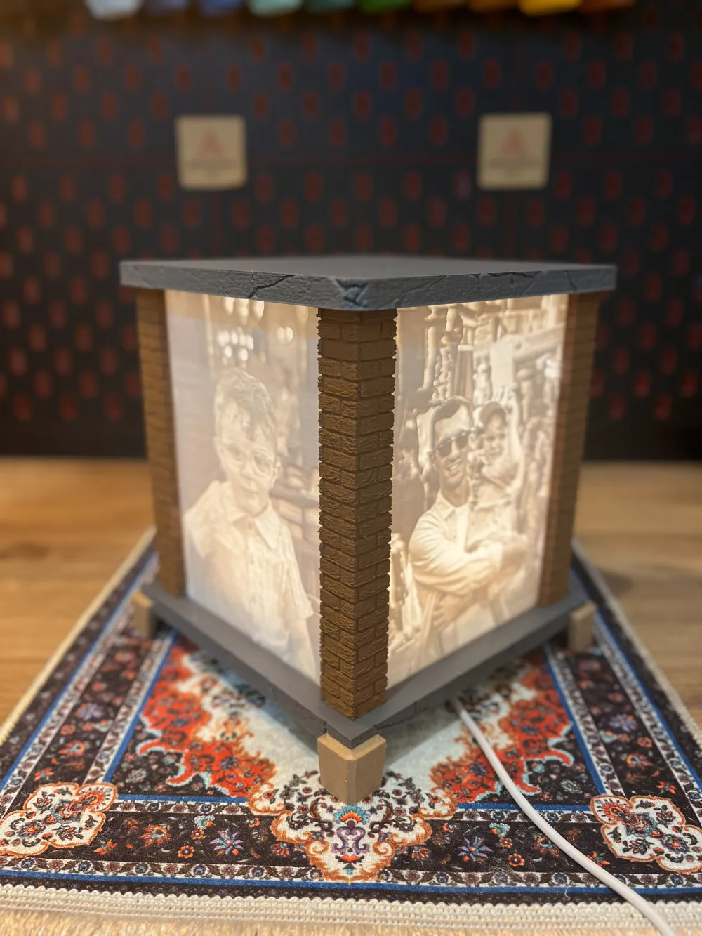 Concrete Lantern - Lithopane Box (Bambu Led Kit) - Free 3D Print Model ...