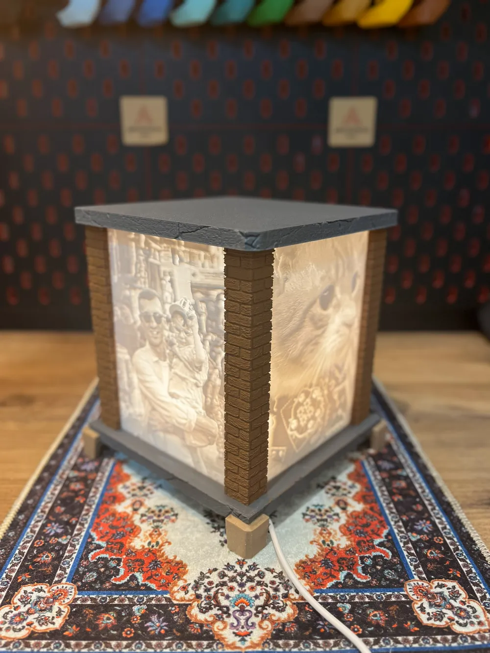 Concrete Lantern - Lithopane Box (Bambu Led Kit) - Free 3D Print Model ...